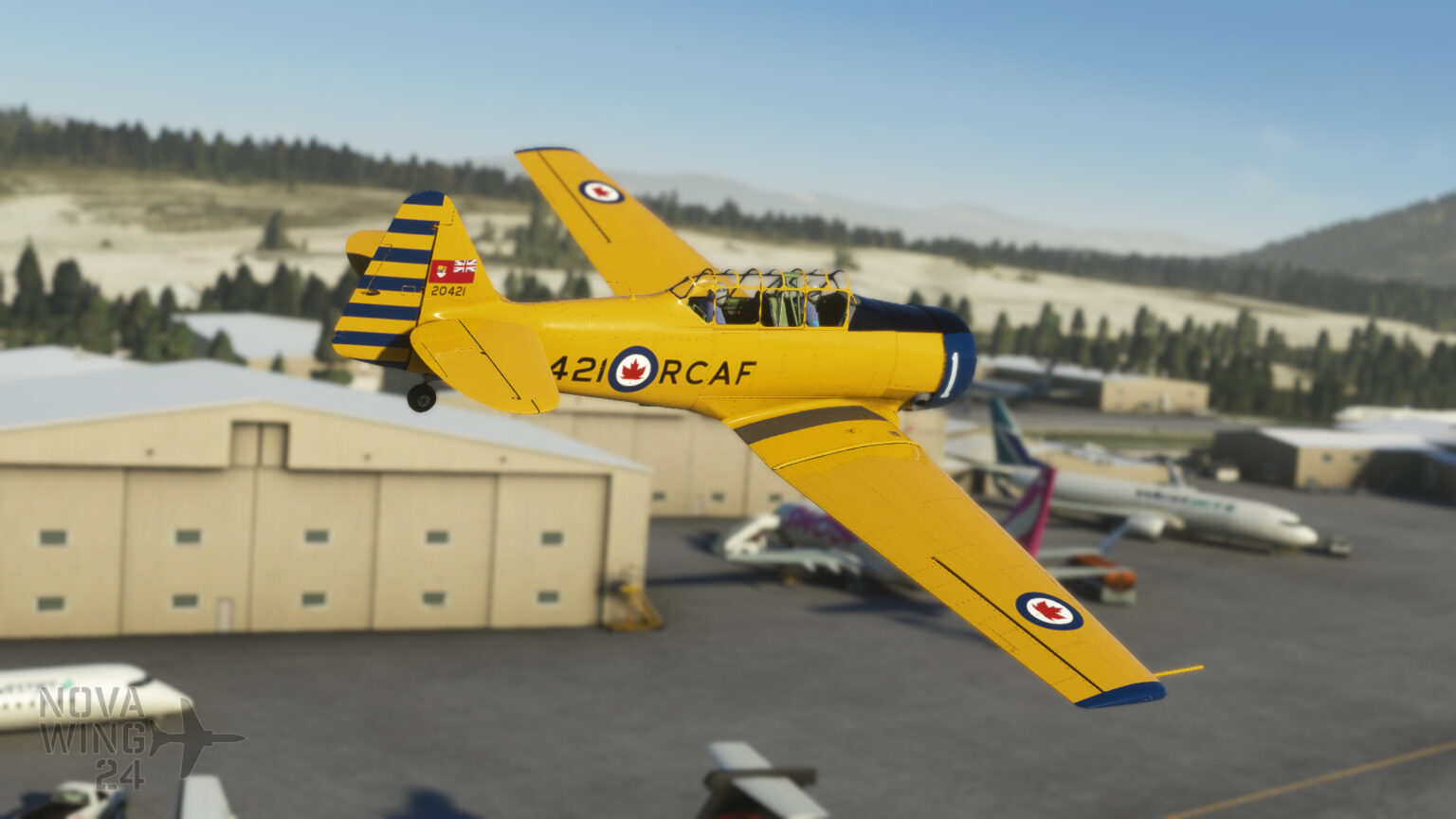 North American Aviation T-6 Texan / Harvard RCAF Goldilocks Display ...