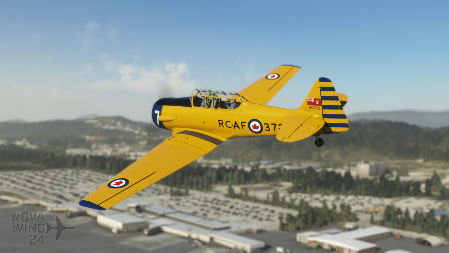 North American Aviation T-6 Texan / Harvard RCAF Goldilocks Display ...