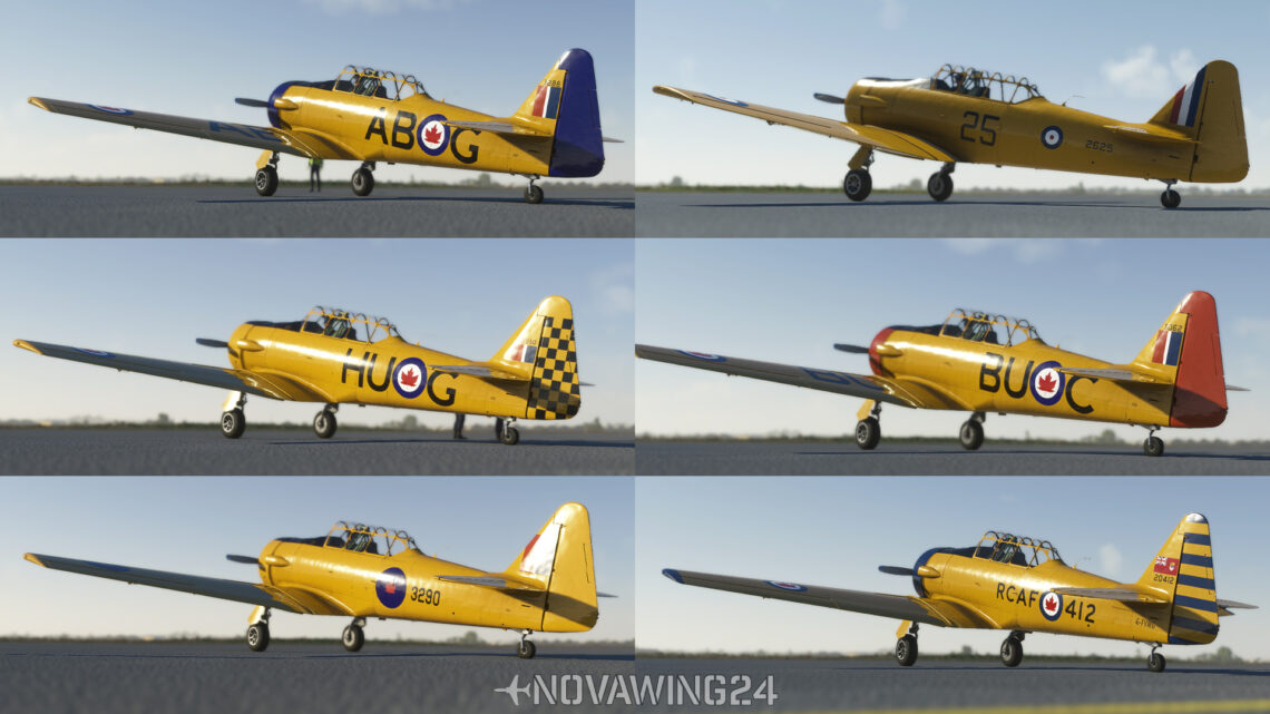North American Aviation T-6 Texan / Harvard RCAF Pack – Novawing24